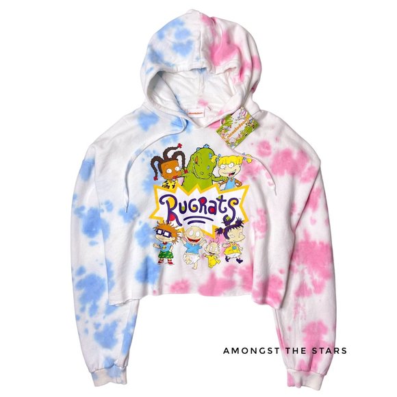 Nickelodeon | Tops | Nickelodeon Rugrats Blue Pink White Tie Dye ...